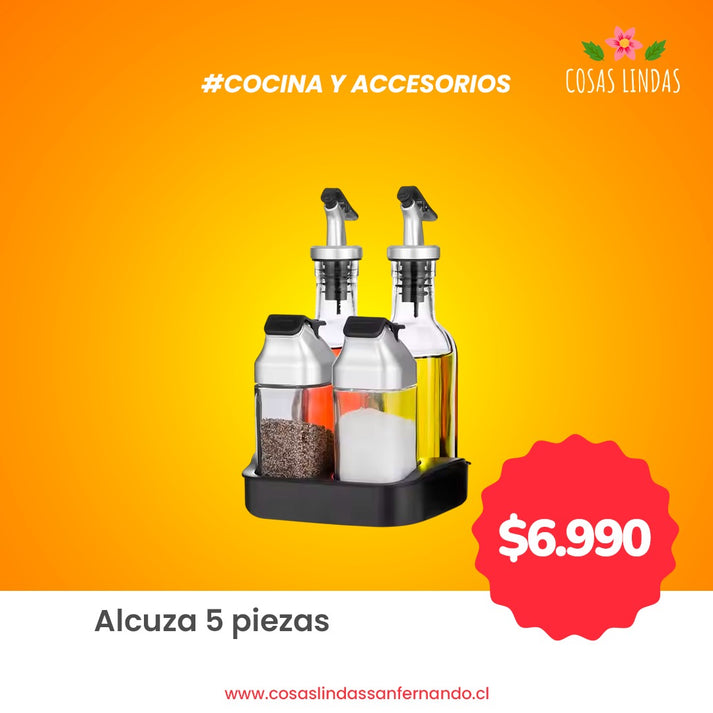 Alcuza 5 piezas – Cosas Lindas San Fernando